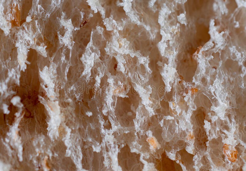 Macro or Close Up Bread. Lines, Tissue or Bread Texture Stock Photo ...