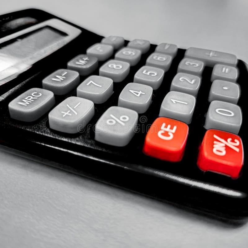Macro Close-up of Calculator Backdrop Education Finance Banking ...