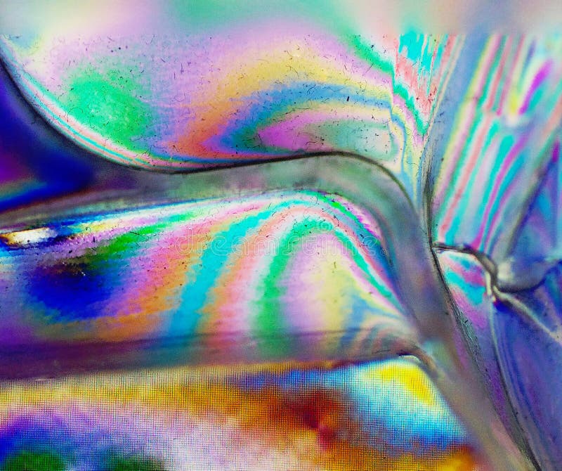 Macro Close Up Image of Polarised Plastic Packaging Stock Image - Image ...