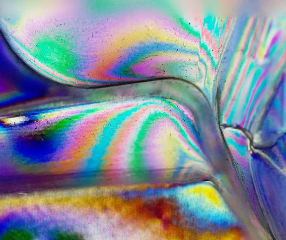 Macro Close Up Image of Polarised Plastic Packaging Stock Image - Image ...