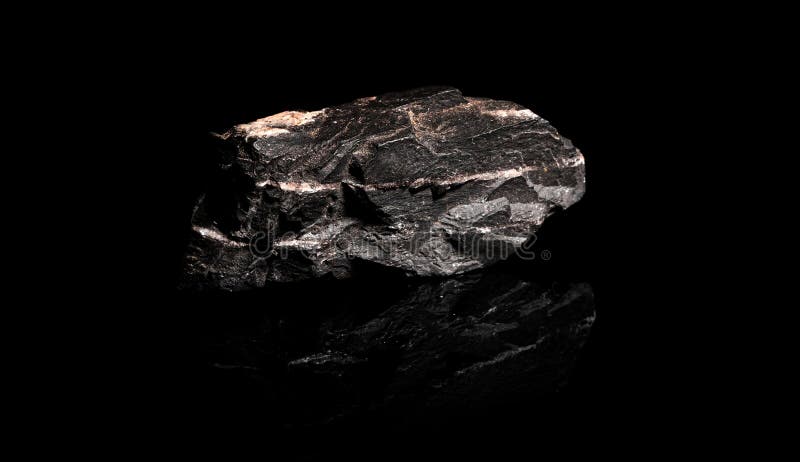 Macro Close Up Image of Raw Material Manganese Ore Rock Isolated Stock ...