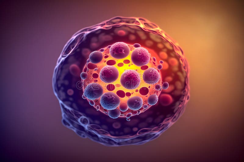 Macro Close Up of Look Like Scientific Image of Embryo Cells Division ...