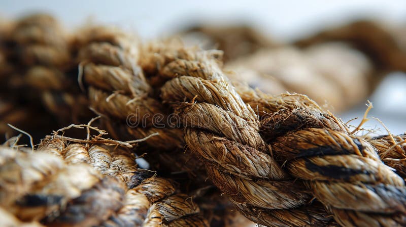 Macro Close Up Rope Dark Turquoise Black and Gold ?on Blurry Background ...