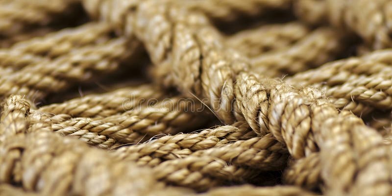 Macro Close Up of Rope Texture Background Stock Illustration ...