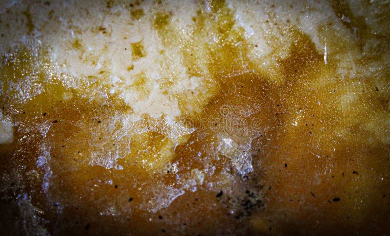 Macro Close-up of Solid Cooking Fat Cholesterol Congealed Lumps of ...