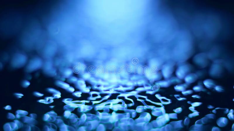 Macro Close Up Super Slow Motion 1000 Fps. Splash Drops Liquid in Blue ...