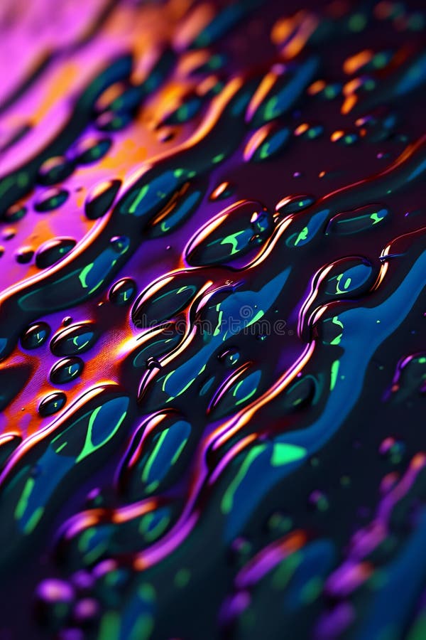 Macro Close-up of S Neon Slime Texture, Made with Generative AI Stock ...