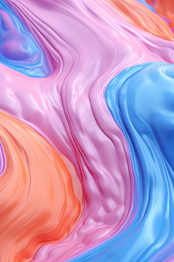 Macro Close-up of Pastel Slime Texture, Made with Generative AI Stock ...