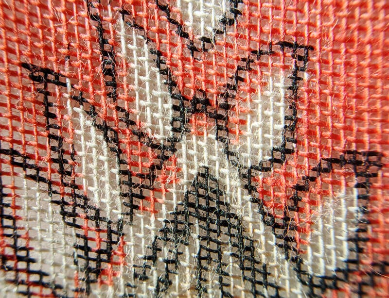 Macro Close-up of Texture Fabric Cloth Textile Background Stock Image ...