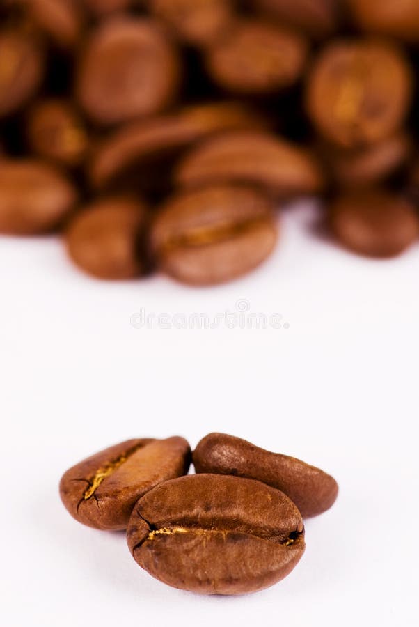 Macro-close-up of Three Coffee Beans Stock Photo - Image of macro ...