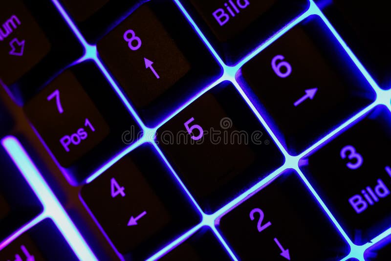 Number Keys of Computer Keyboard Stock Photo - Image of device, keys ...