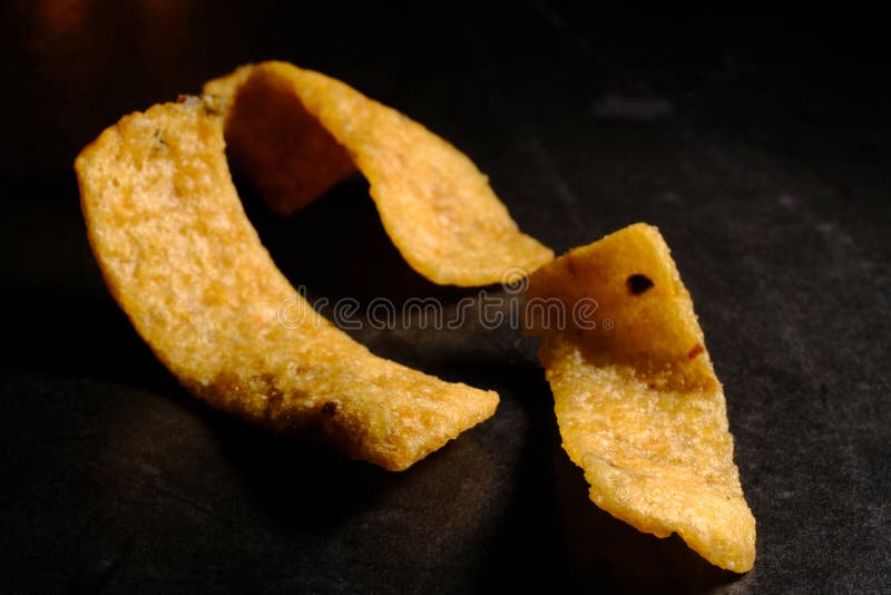 Macro Closeup Corn Chips stock photo. Image of chips - 238221510