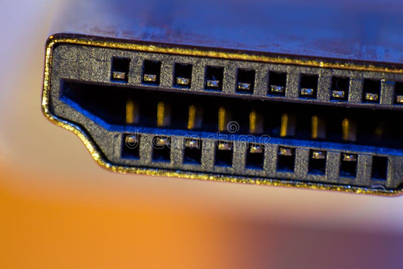 Macro HDMI port stock photo. Image of hdmi, laptop, notebook - 14166030