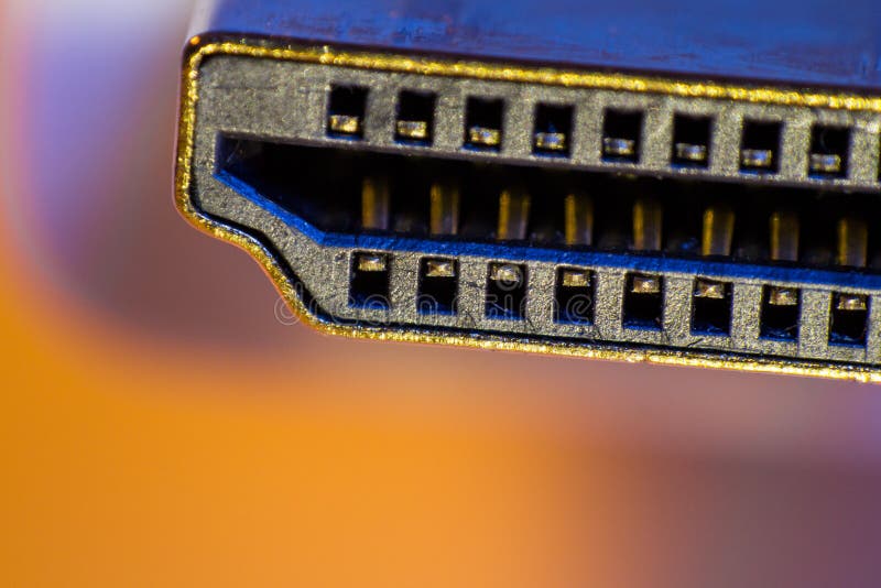 Macro HDMI port stock photo. Image of hdmi, laptop, notebook - 14166030