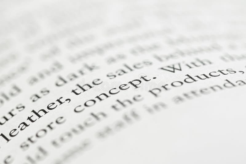 Macro Closeup of an Open Book, Education and Study Stock Image - Image ...