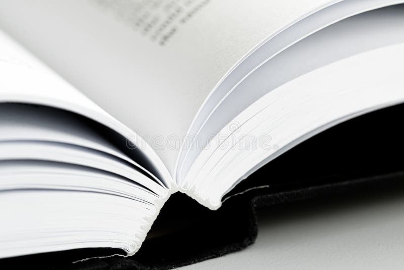 Macro Closeup of an Open Book, Education and Study Stock Photo - Image ...