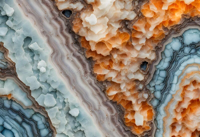 Macro Closeup Shot of Mineral Stone Abstract Stock Illustration ...