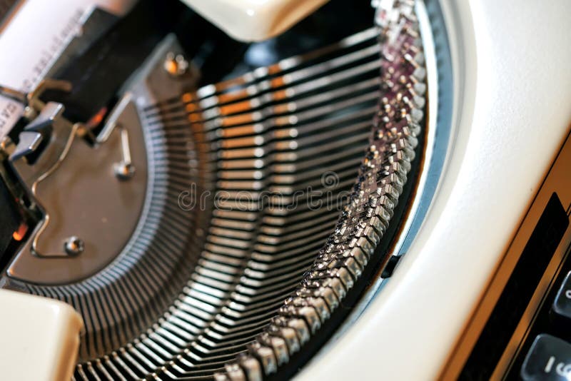 Macro Closeup of Typewriter Keys and Keyboard Stock Image - Image of ...