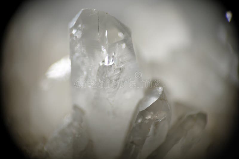 Macro of Colorless Quartz Crystall Stock Photo - Image of ...