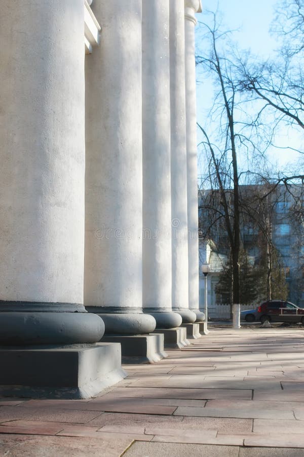 Macro Column of the Building Stock Image - Image of color, decoration ...