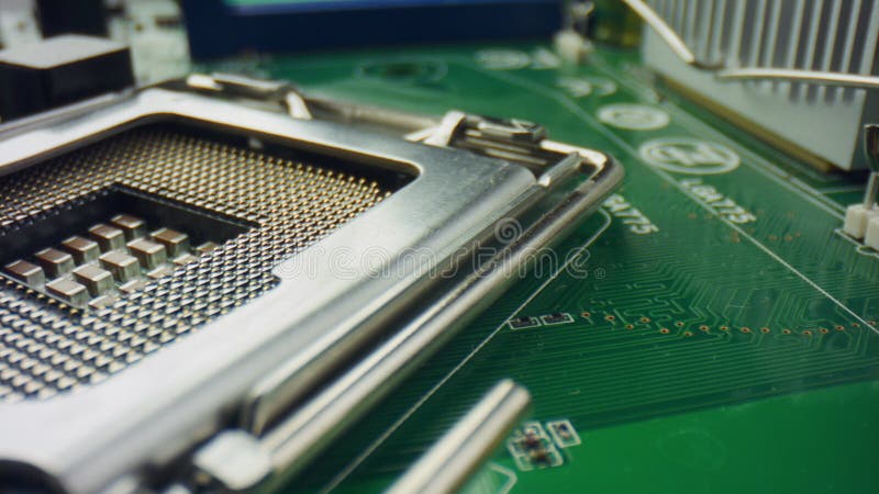 Resistors on motherboard stock photo. Image of transistors - 35396758