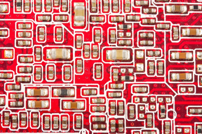 Macro of Computer Processor on Blue Motherboard Stock Photo - Image of ...