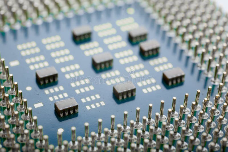 Macro CPU stock photo. Image of program, isolated, boards - 8236128