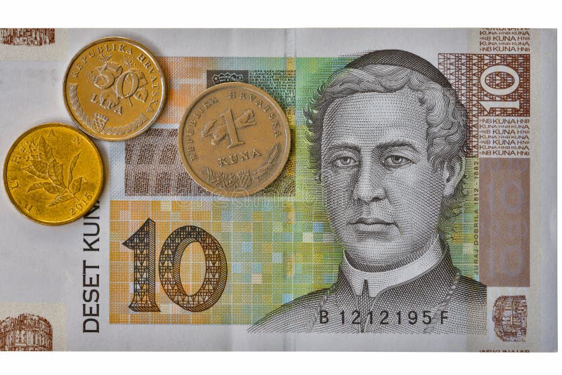 Macro Croate De Billet De Banque De Kuna De La Note 10 De Devise Photo ...