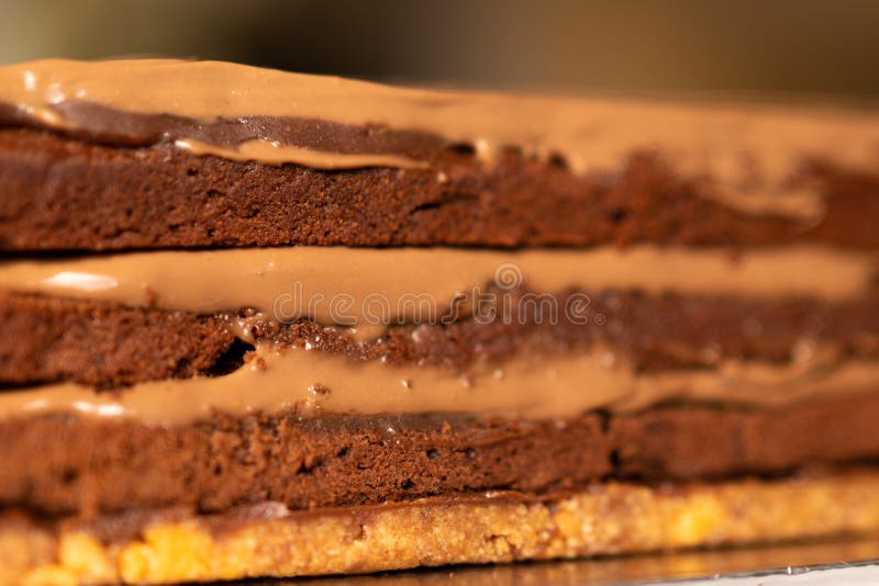 Macro Delicious Chocolate Cake ,texture of Chocolate Cake Stock Image ...