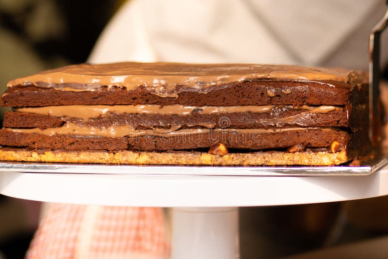 Macro Delicious Chocolate Cake ,texture of Chocolate Cake Stock Photo ...