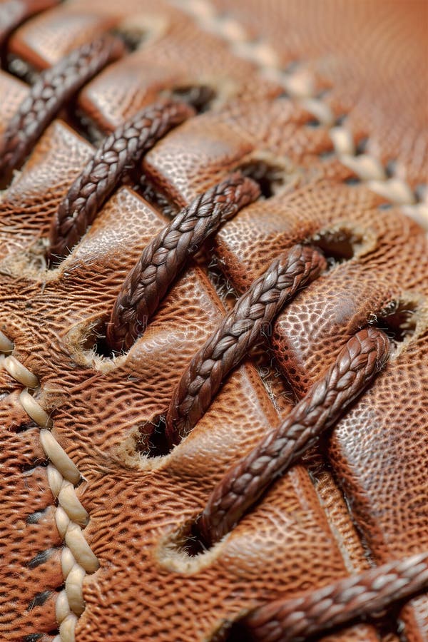 Macro Detail of Baseball Stitching and Leather Texture Stock Photo ...