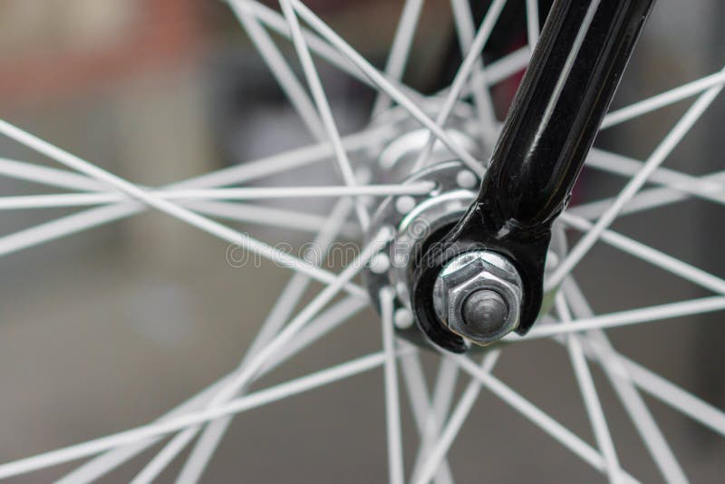 Macro Detail of a Black Fork on a Fixie Bike Stock Image - Image of ...