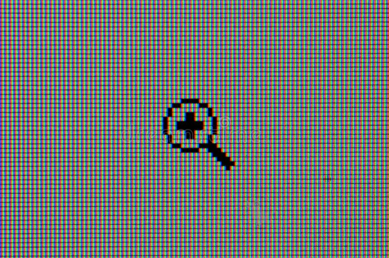 Macro Detail of Computer Cursor Magnifier on the RGB Screen Stock Photo ... Macro Detail of Computer Cursor Magnifier on the RGB Screen Stock Photo ...