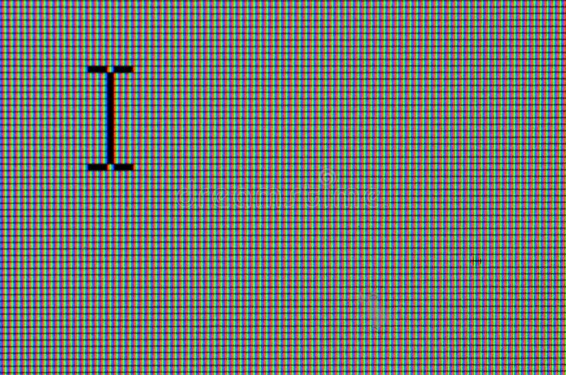 Macro Detail of Computer Text Cursor on the RGB Screen Stock Photo ... Macro Detail of Computer Text Cursor on the RGB Screen Stock Photo ...