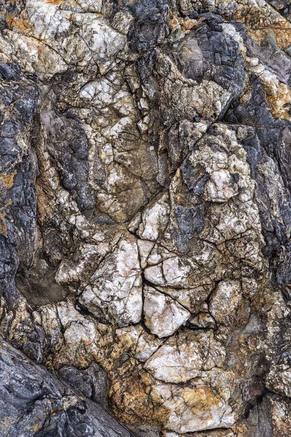 Macro Detail of Layered Multi Color Rock Stock Image - Image of vivid ...