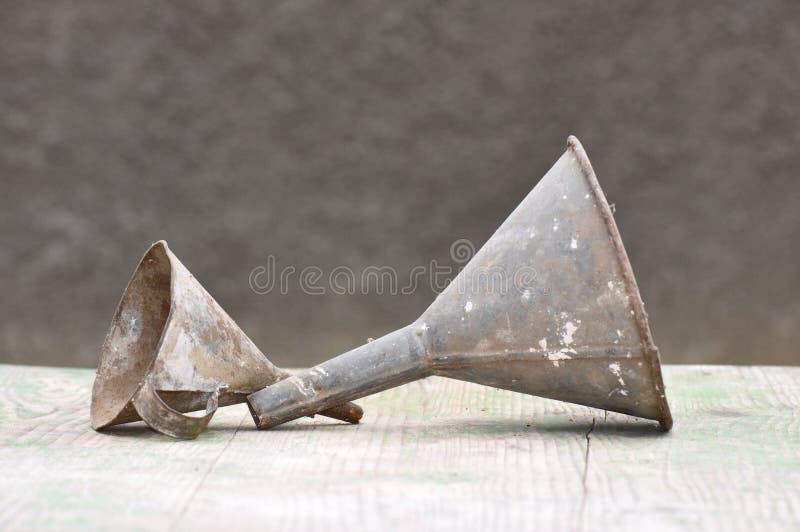 Old Rusty Funnel stock photo. Image of chemistry, corrosion - 112776560