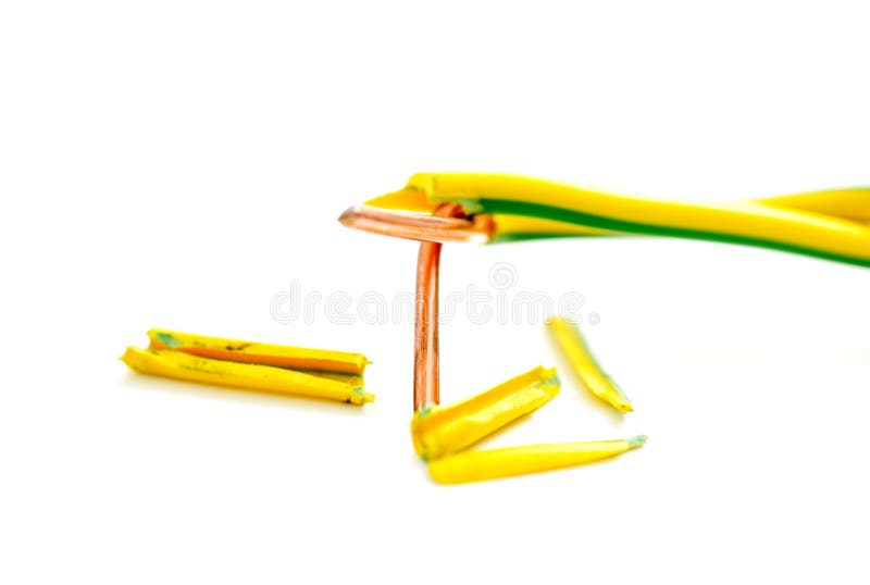 Macro Detail of Peeled Copper Wire Stock Image - Image of concept ...