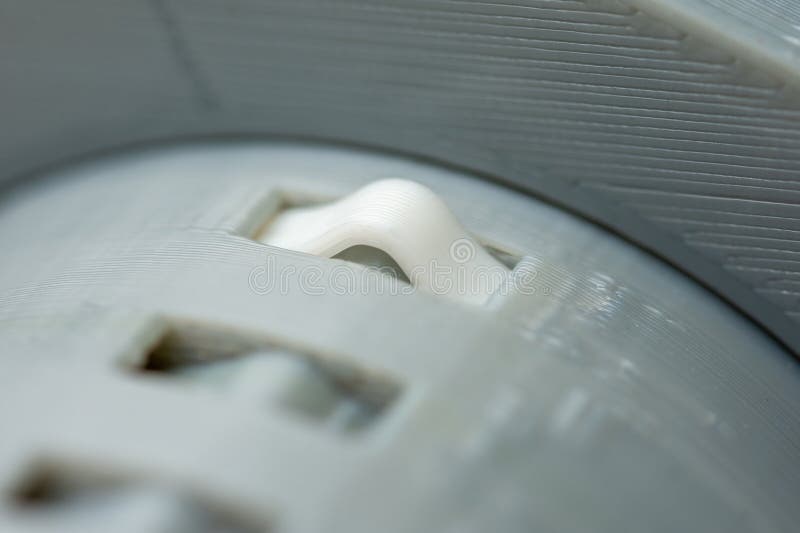 Macro Detail of Plastic Cryptex with Letter Ring Printed on a 3D ...