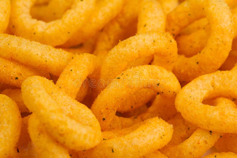 Macro Detail of Round Potato Snacks Texture Stock Photo - Image of ...