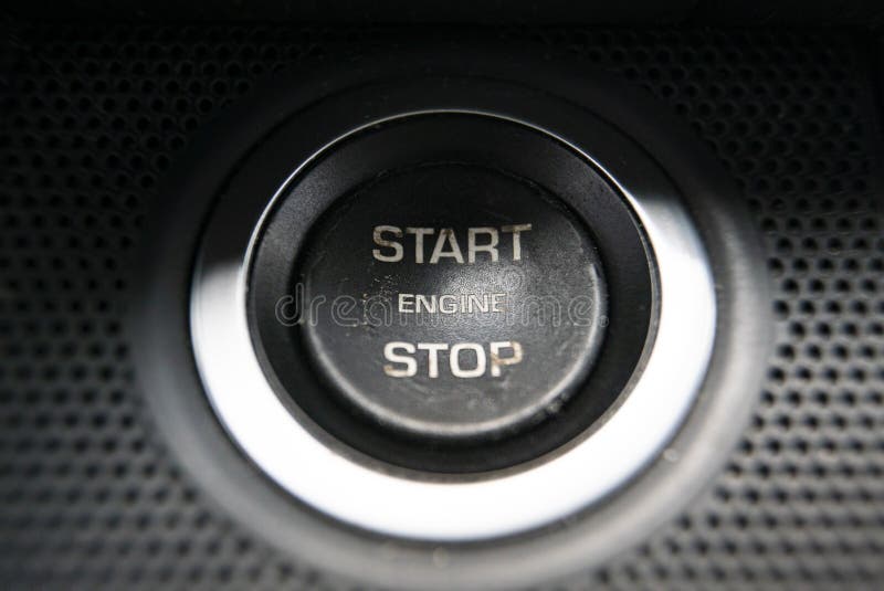 Start engine button 2 stock image. Image of equipment - 224801663
