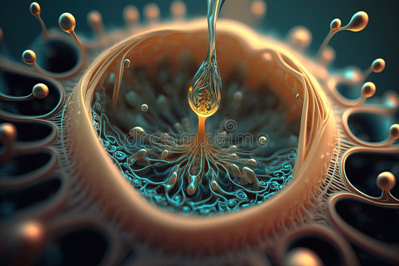 Macro with Different Cells. Stock Illustration - Illustration of ...