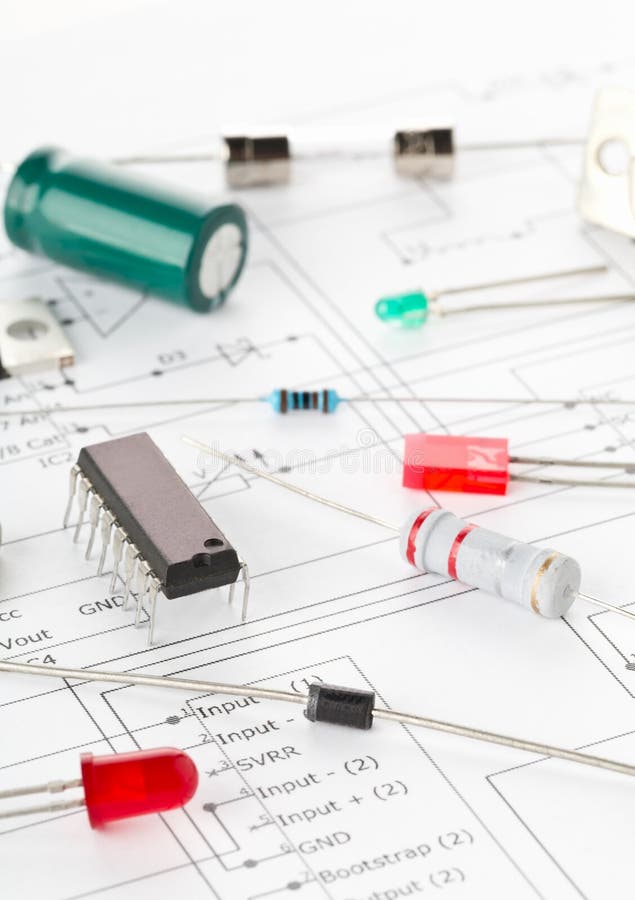 Transistor, Resistor and Capacitor Electronic Parts or Components in ...