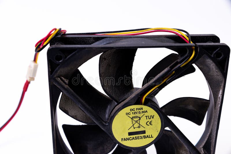 Old Dusty Dirty Broken Computer Cooler Isolated on White Stock Photo ...