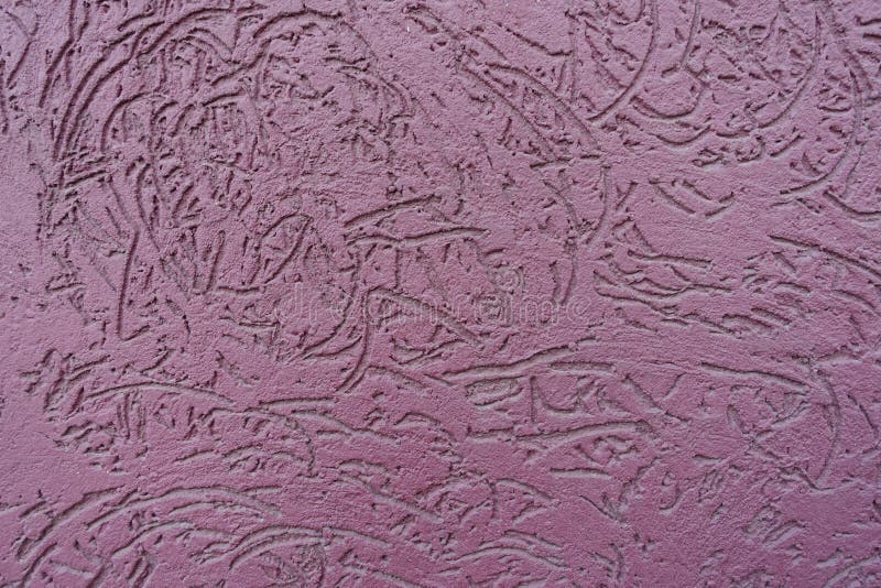 Macro of Purple Wall with Stucco Worm Finish Stock Photo - Image of ...