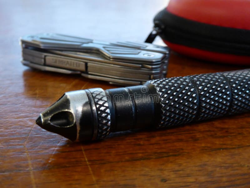 Edc. Various Items Closeup. Photo. Stock Photo - Image of macro ...