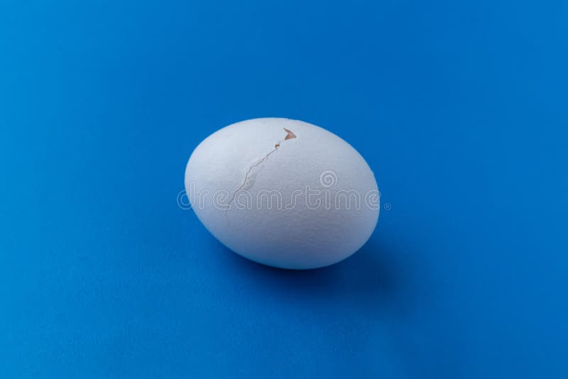 The Macro of the Egg Skin or Shell Surface with a Small Crack on it ...