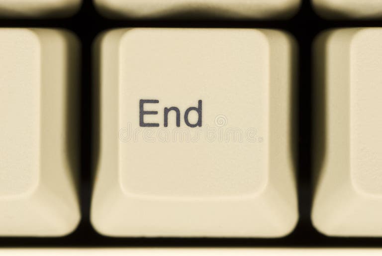 Macro of END Key on Computer Keyboard Stock Image - Image of studio ...