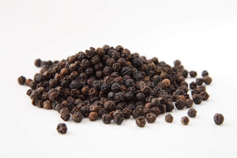 Macro Entera De La Pimienta Negra Imagen de archivo - Imagen de hierbas ...