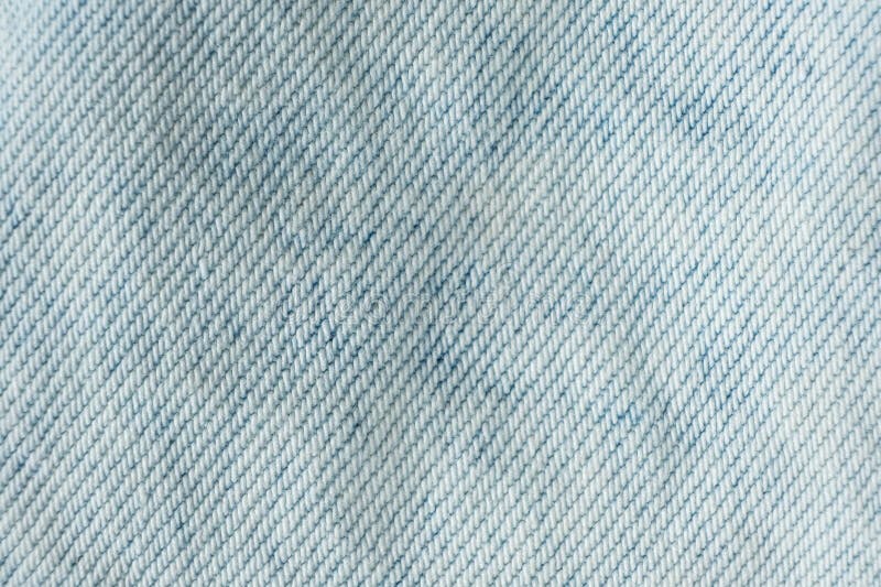 Macro Fabric Texture of Classic Light Blue Jeans. Stock Photo - Image ...