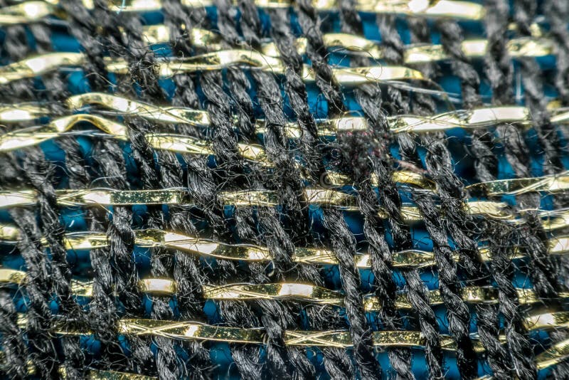 Macro of Fabric Weave Texture Surface Stock Image - Image of color ...